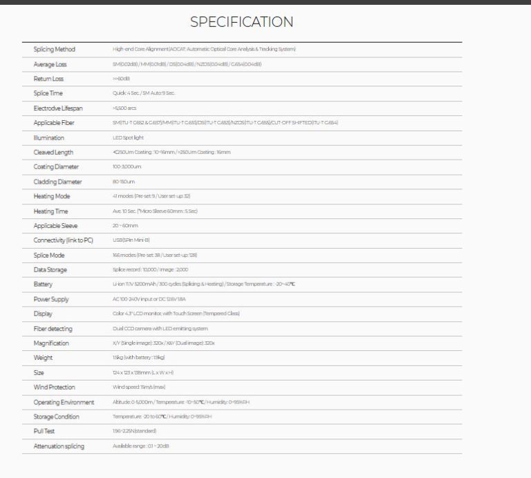 FiberFox Mini 6SI+ Core to Core 6 Motors Splicer Machine-